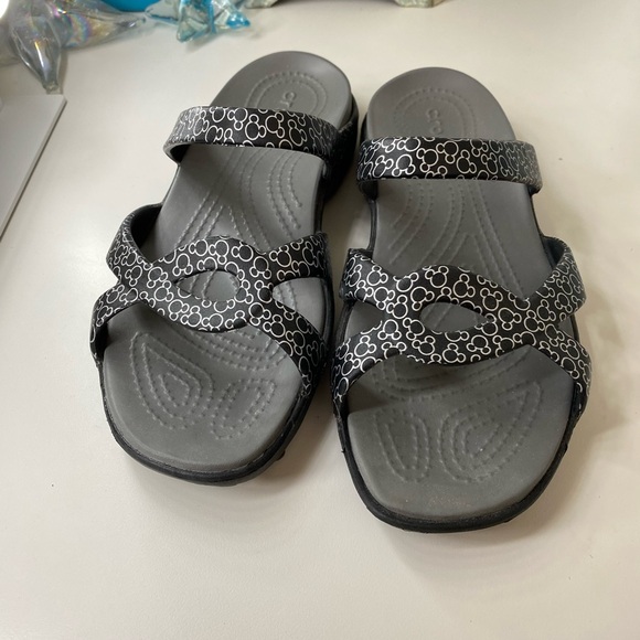 CROCS | Shoes | Disney Parks Mickey Crocs Sandals Euc | Poshmark